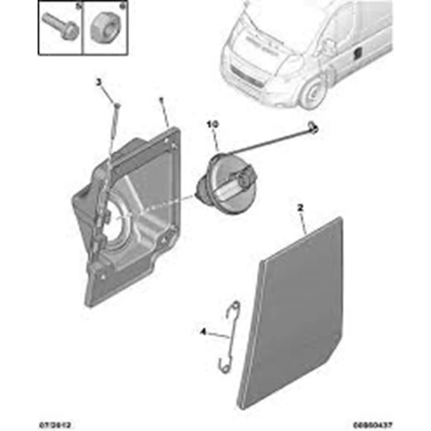Valve Hatch To Fuel For Peugeot Boxer Citroën Jumper Ducato 1517H0 | eBay